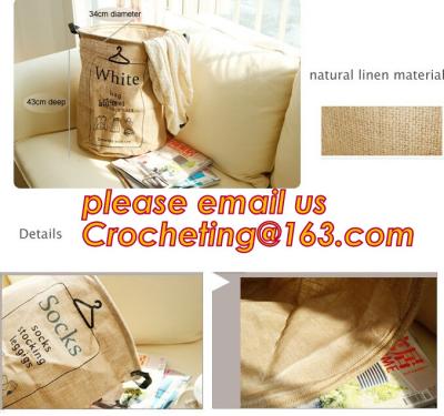 Chine Jute Dirty clothes basket Foldable Dirty Clothes Washing Laundry Basket, Picnic Basket, Clothes Jute Basket, Food Storag à vendre