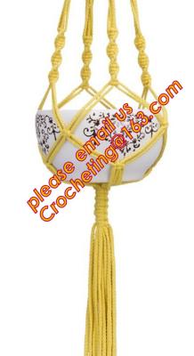 Chine Wholesale 1pcs Macrame Plant Hanger Heavy Duty Patio Balcony Deck Ceiling For Round Square Containers Pots Indoor Decora à vendre