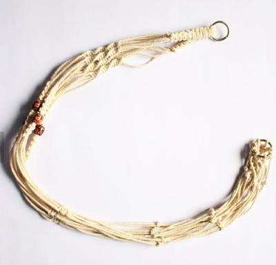 Chine ECO-Friendly COTTON rope White color Macrame Plant Hanger decorative plant hangers indoor plant hangers supplier à vendre