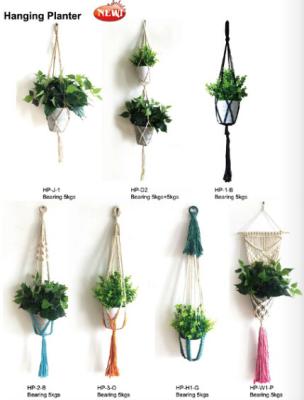 Chine Wholesale t two -Pack Plant Hanger Macrame Jute 4-Leg without Hoop for Indoor Outdoor Balcony Ceiling Patio Deck Round à vendre