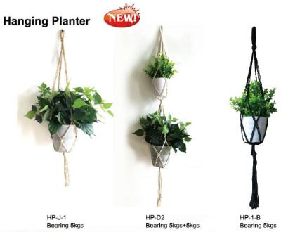Chine Wholesale t two -Pack Plant Hanger Macrame Jute 4-Leg without Hoop for Indoor Outdoor Balcony Ceiling Patio Deck Round à vendre