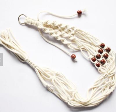 Chine Wholesale t two -Pack Plant Hanger Macrame Jute 4-Leg without Hoop for Indoor Outdoor Balcony Ceiling Patio Deck Round à vendre