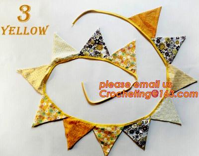 Chine Triangle banner lace bunting flags for decoration, Wedding Party Decoration Wedding Banner,wedding burlap lace banner,Bu à vendre