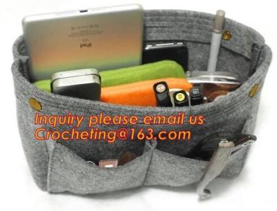 Chine Women new style Travel Make Up Cosmetic Felt Organizer Bag, Multifunction Wash Organizer Travel Cosmetic Bag organizer à vendre