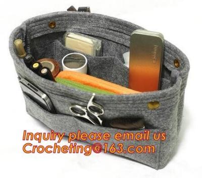 Chine Women new style Travel Make Up Cosmetic Felt Organizer Bag, Multifunction Wash Organizer Travel Cosmetic Bag organizer à vendre
