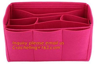 Chine cute nursery felt box, Best selling wholesale felt purse organizer insert, Best selling fashionable Travel Insert felt b à vendre