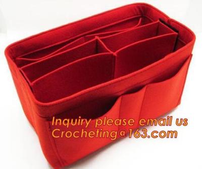 Chine cute nursery felt box, Best selling wholesale felt purse organizer insert, Best selling fashionable Travel Insert felt b à vendre