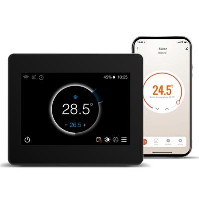 China Multi-Protocol Slimme HVAC Thermostaat – WiFi/Zigbee/Tuya, Bediening via App/Touchscreen, Compatibel met 2/4-Pijps Systeem Te koop