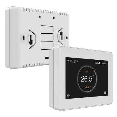 China Multi-Protocol Slimme HVAC Thermostaat – WiFi/Zigbee/Tuya, Bediening via App/Touchscreen, Compatibel met 2/4-Pijps Systeem Te koop