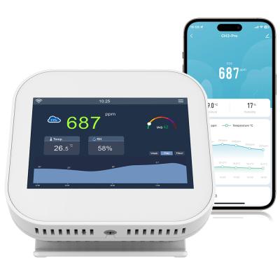 China Indoor CO₂ Air Quality Monitor – 320x480 TFT Display, Dual NDIR Sensors, 5V Power Supply CH3 Pro for sale