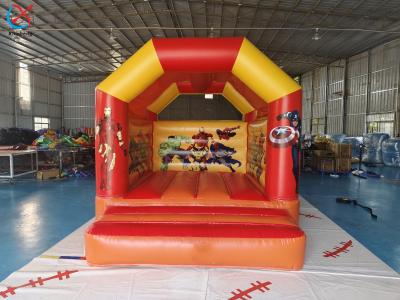 China 상업용 펌프용 마블 히어로즈 점핑 하우스 펌프용 펌프용 불타는 성 for sale
