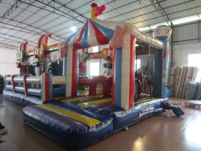 Ville de Themed Inflatable Fun de clown de cirque pour Multiplay 2 ou 3 ans de nouveau clown gonflable Obstacle Course