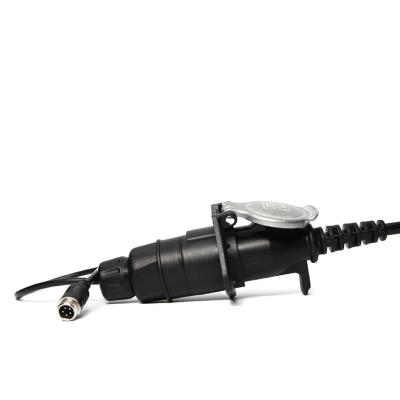 Cina 7 Pin Curly Retractable Coil Cable per il veicolo che inverte il sistema della macchina fotografica 4 metri in vendita