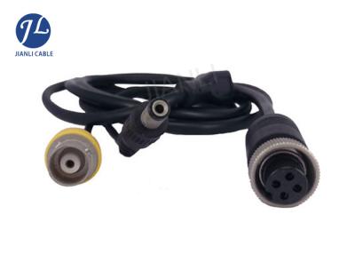Cina 4 Pin Video Aviation Cable For collegano la CC e BNC cablano per la videocamera di sicurezza del CCTV in vendita