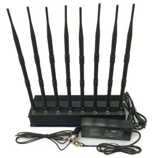 China 20W 8 antenas de alta potencia GPS / Wi-Fi / 315/433 Jammer en venta