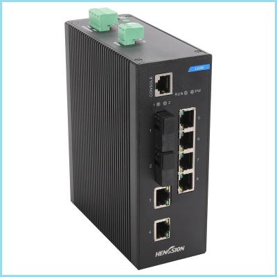 Китай Отсутствие переключателя сети 6 * 100 порта вентилятора 10 низкопробных TX + 2 * 100 низкопробные FX + 2 * 1000 низкопробный SFP FX продается