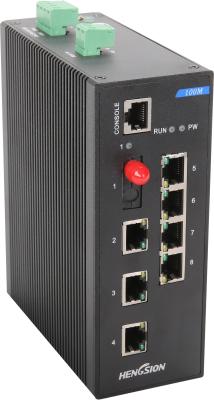 Cina 7 * 100 bassi TX + 1 * 100 FX bassi hanno diretto il porto industriale del commutatore 8 di Ethernet nessun fan in vendita