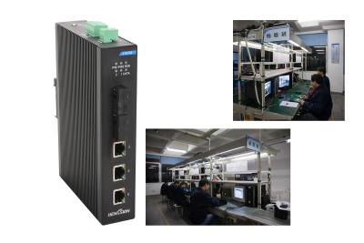 Cina 3 megabit T (X) + 2 commutatore di rete del porto di FX 5 di megabit, ferrovia industriale di baccano del commutatore di Ethernet in vendita