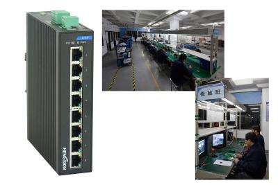 Китай Высокий переключатель poe порта разделения RJ45 8 надежности VLAN, промышленная автономная локальная сеть 1.6Gbps переключает продается