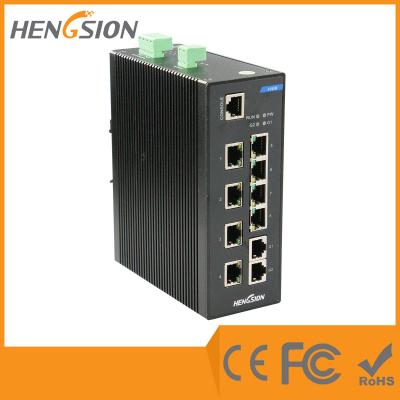 Cina 8 megabit TX + 2 * 1000 porto astuto di SFP FX di baccano della ferrovia di Ethernet di web basso del commutatore 10 in vendita