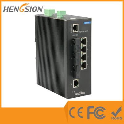 Cina 3 tipo all'aperto di Dinrail del porto del commutatore di rete della gestione di WEB del porto della fibra 8 in vendita