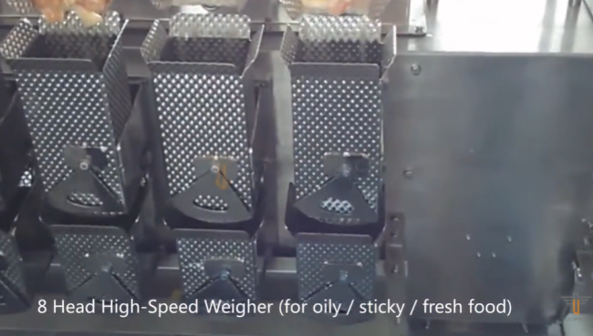 85WPM High Speed Packing Machine Linear Weigher front view