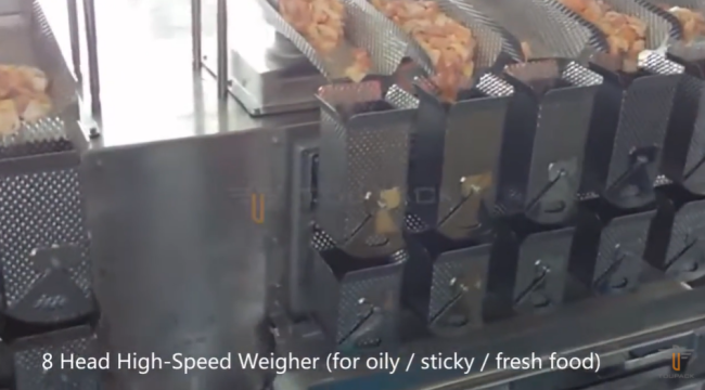 85WPM High Speed Packing Machine Linear Weigher operational view