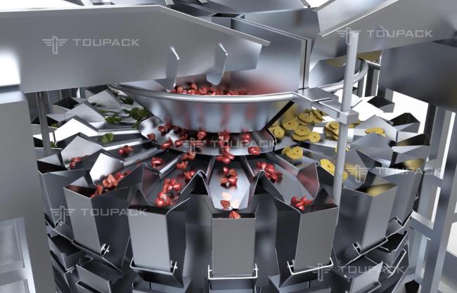 Multihead weigher vibration system