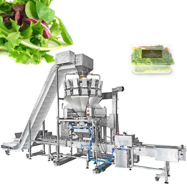 14 Buckets Fruit and Vegetable Packaging Machine in operation