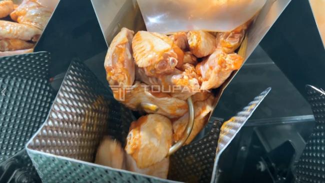 Multihead weigher packing machine operation view