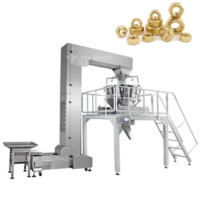 Automatic packing machine in operation