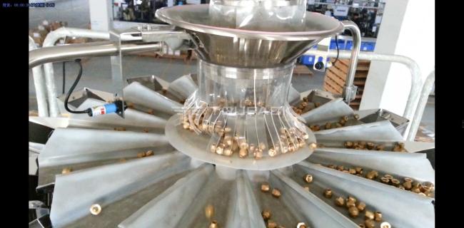 Side view of stainless steel packing machine