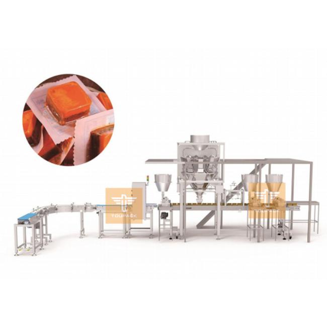Automatic Square Butter Pepper Filling System components overview
