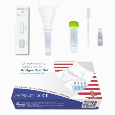 China iiLO 99% Antigen-gesetzter Speichel-Beispielselbsttestkollektor Malaysia Genauigkeits-SARS-CoV-2 1 Test/Kasten zu verkaufen