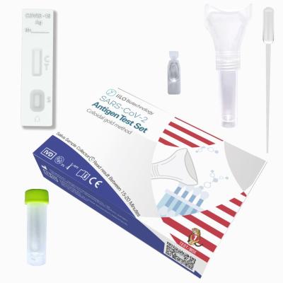 China iiLO 2 Antigen-des gesetzten Speichel-Beispieljahre Selbsttestkollektors Malaysia der Haltbarkeitsdauer-SARS-CoV-2 1 Test/Kasten zu verkaufen