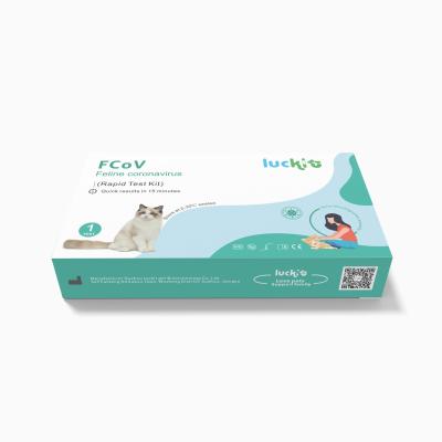 China Class I Feline Coronavirus FCoV PET CAT Test Kit Fast Reaction Rapid Factory Price Easy Operation Luckit zu verkaufen