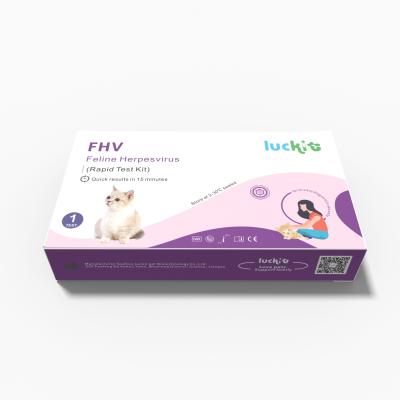 China Luckit Feline Herpesvirus FHV PET CAT Test Kit Fast Reaction Rapid Class I zu verkaufen