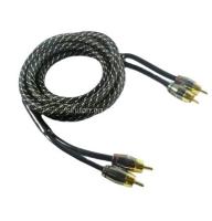 Quality 5m Gold Connector CCA Conductor Audio bulk RCA Cable For Car Home System Audio Integration for sale