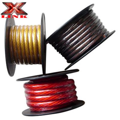 中国 柔らかいPVCジャケット 1/0 2 AWG OFC 缶詰の銅電源線 販売のため