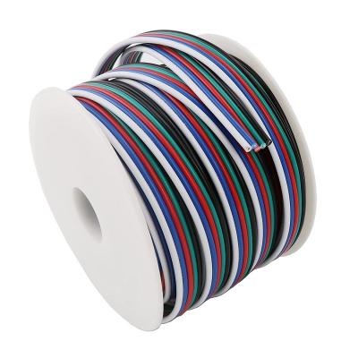 Cina Cordone di estensione del filo flessibile per nastro a LED 1618 Gauge PVC Jacket RGBW RGB 3pin 4pin in vendita