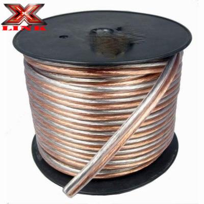 Car Home Audio Speaker Wire Transparent Clear Cable 10AWG 10/2 Gauge with PVC