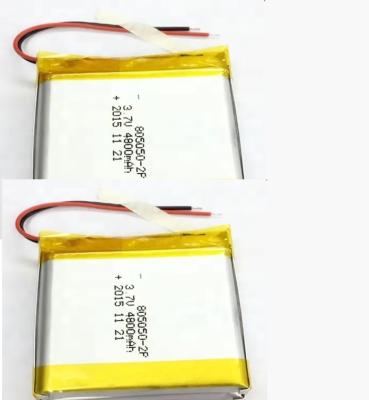 중국 고 용량 3.7V 리-폴리머 배터리 1S2P 14.8wh 3.7v 805050 4000mAh 4400mAh 4800mAh 리-이온 배터리 판매용