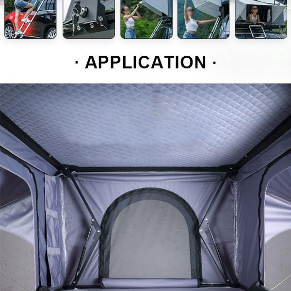 Side view of roof top tent
