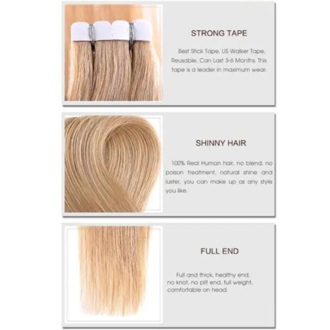 Seamless Micro Mini Tape in Real Human Hair Extensions