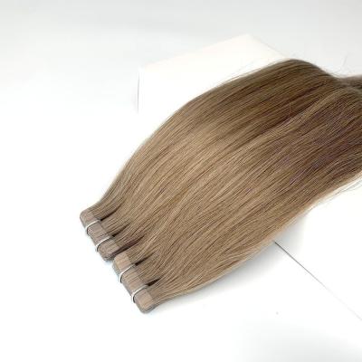 Chine Multicolore double dessiné Virgin Remy Russe Cuticule Balayage Ruban à cheveux à vendre