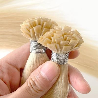 중국 이탈리아 레미 헤어 두 번 뻗은 평면 끝 케라틴 헤어 확장 판매용