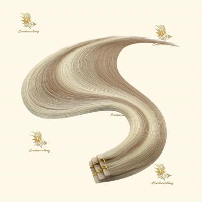 중국 트렌디 우수한 인간 머리카락 큐틸 Intact Virgin Russian Invisible Tape in Hair Extensions 판매용