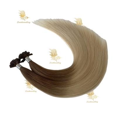 Chine États-Unis Rapport double dessiné Point plat Rémy Extensions de cheveux vierges cheveux humains à kératine droite à vendre