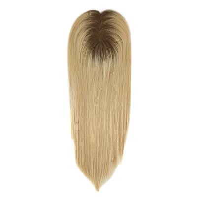 Chine 16 pouces de cheveux blonds russes européens femmes mono topper avec paiement initial à vendre