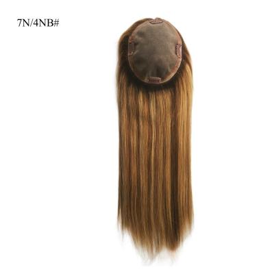 Κίνα Remy Hair Ανθρώπινα μαλλιά Mono Topper για γυναίκες με λεπτό μαλλί 0,300kg Πακέτο Ακαθάριστο βάρος προς πώληση